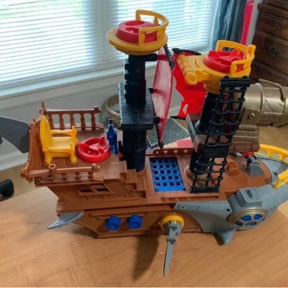 imaginext | Toys | Fisher Price Imaginext Pirate Ship Shark Bite 25 ...